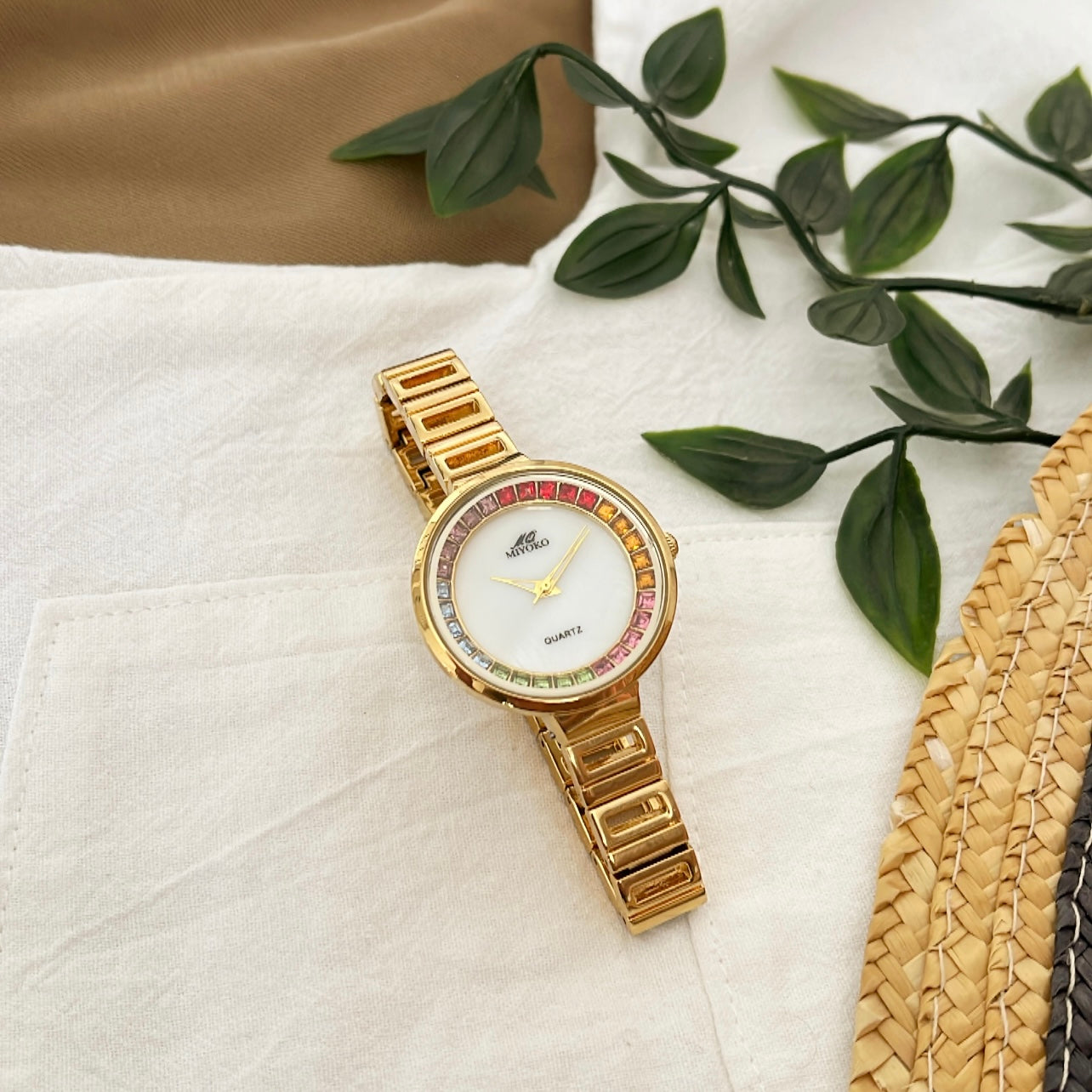 Gold Soleil Metal Watch – Miyoko Watches