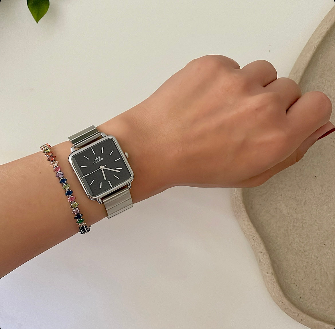 Silver Black Pivot Set – Miyoko Watches