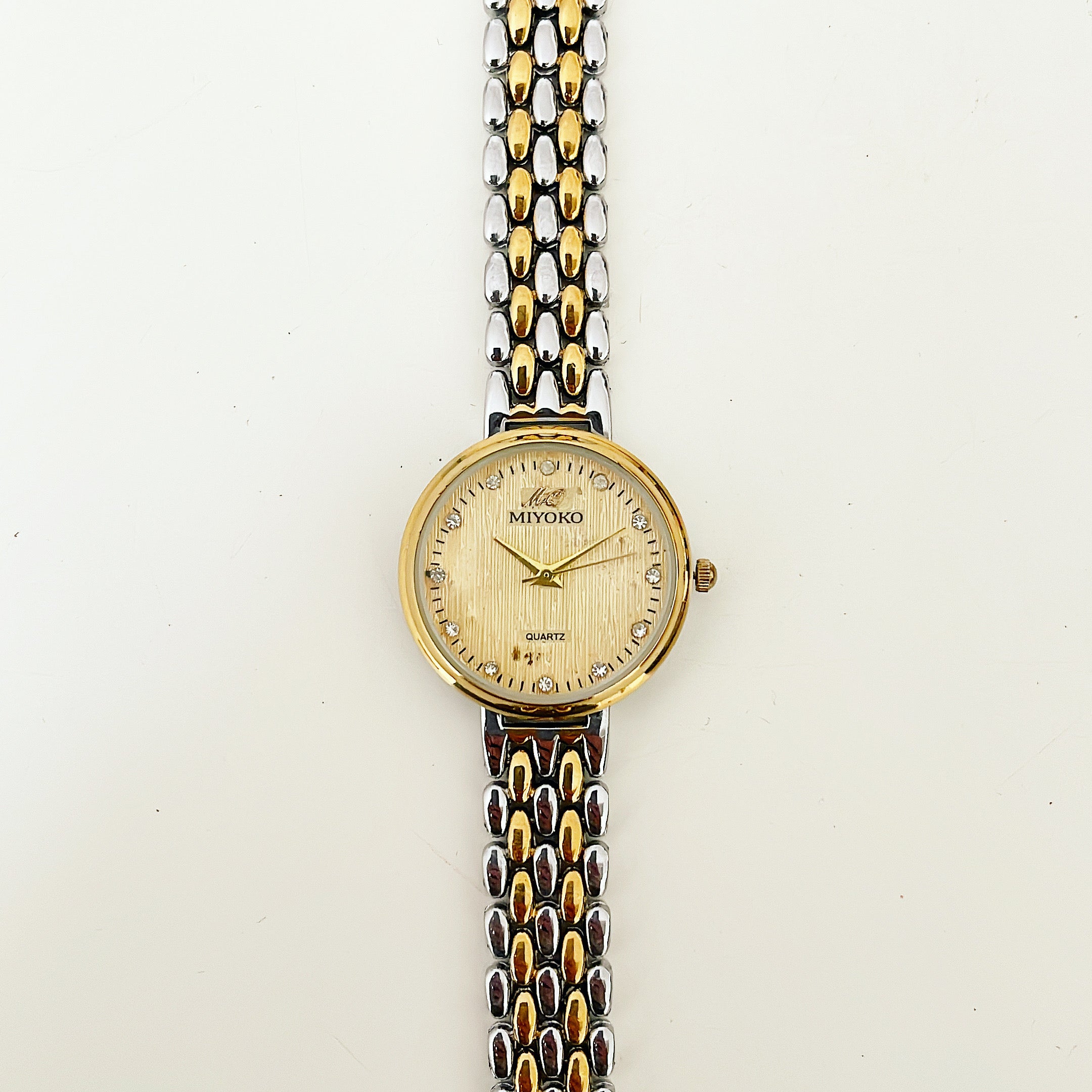 Mixed Silver & Gold Metal Watch – Miyoko Watches