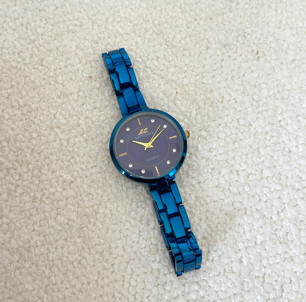 Blue Casual Metal Watch – Miyoko Watches