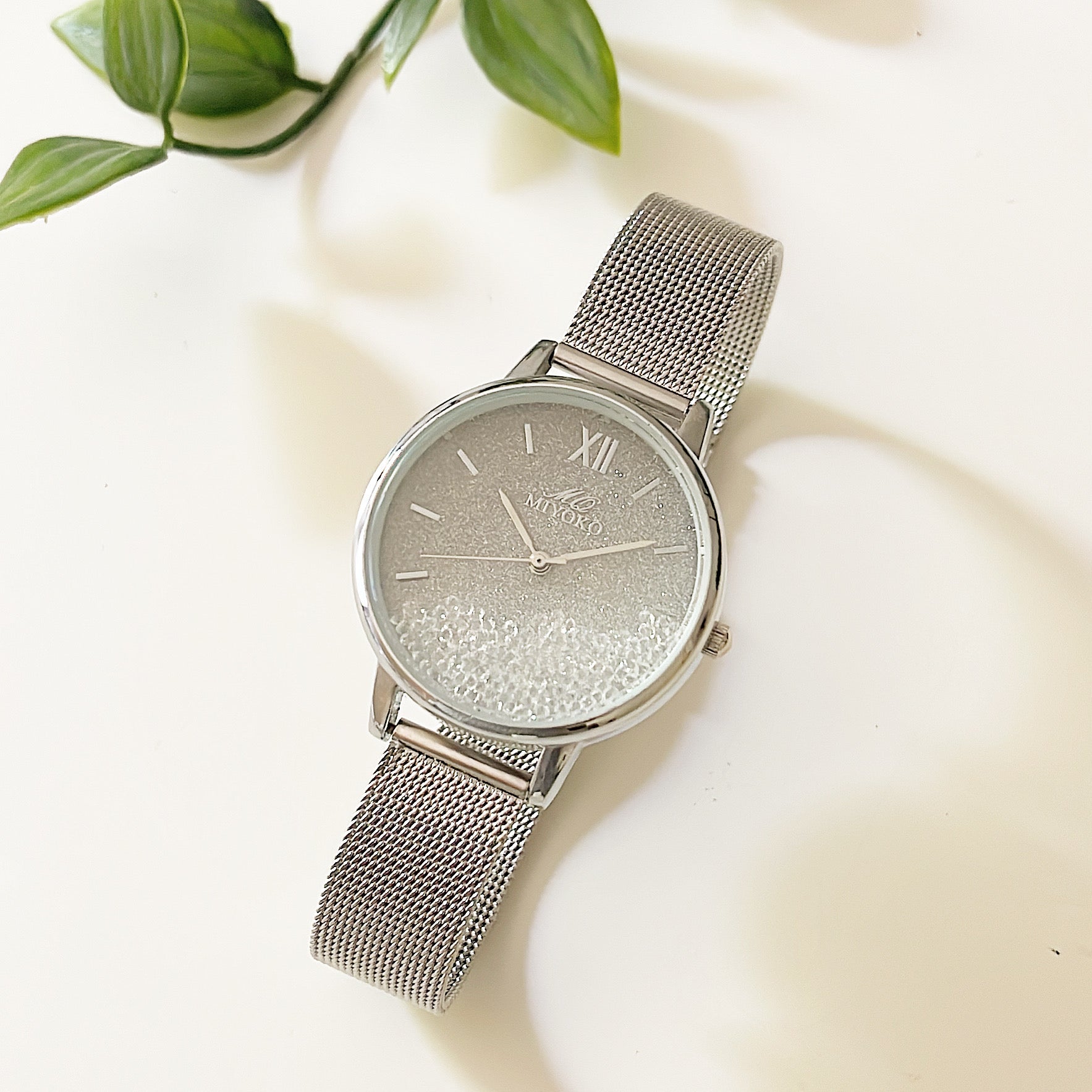 Silver Sparkles Metal Watch – Miyoko Watches