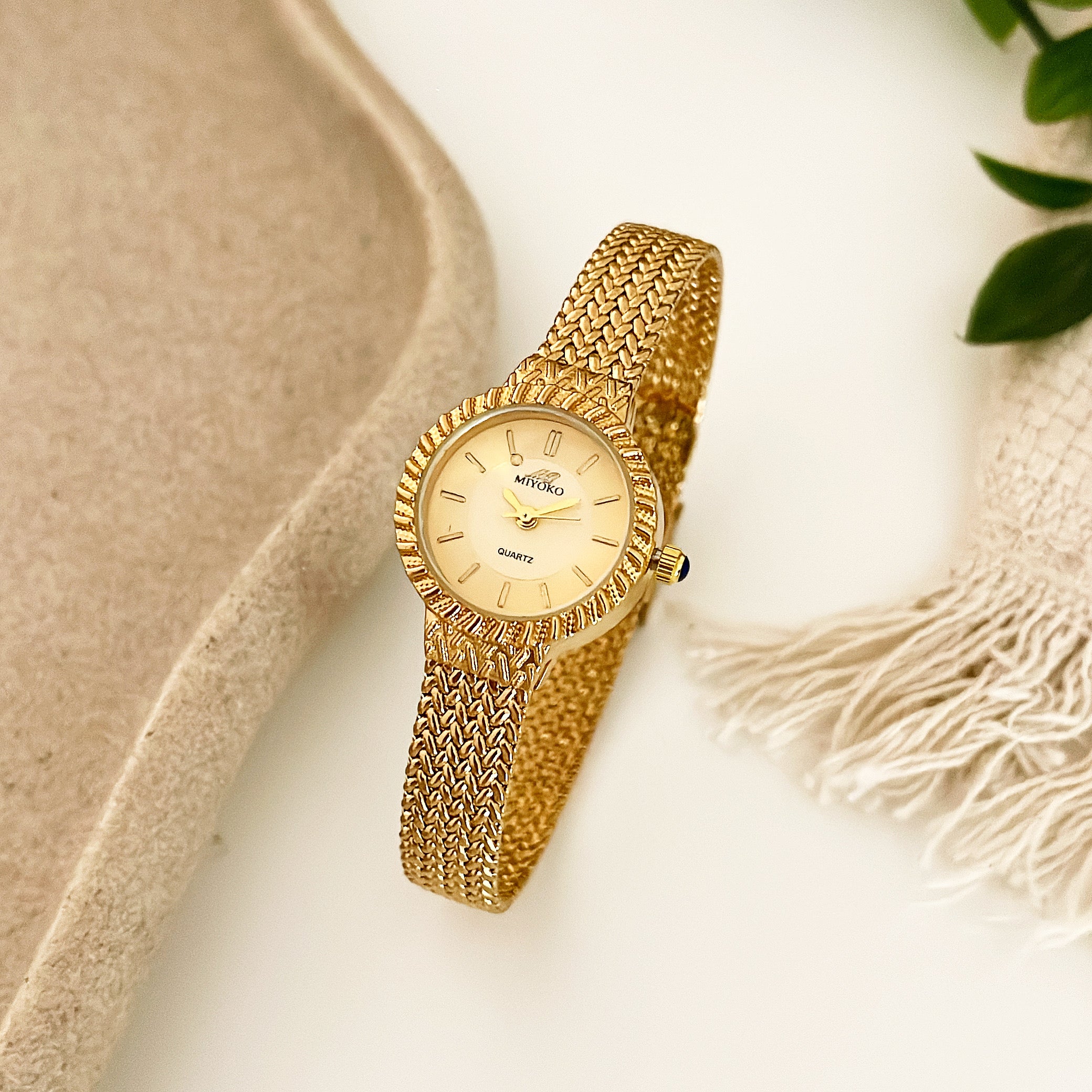 Gold X Gold Luxe Metal Watch – Miyoko Watches
