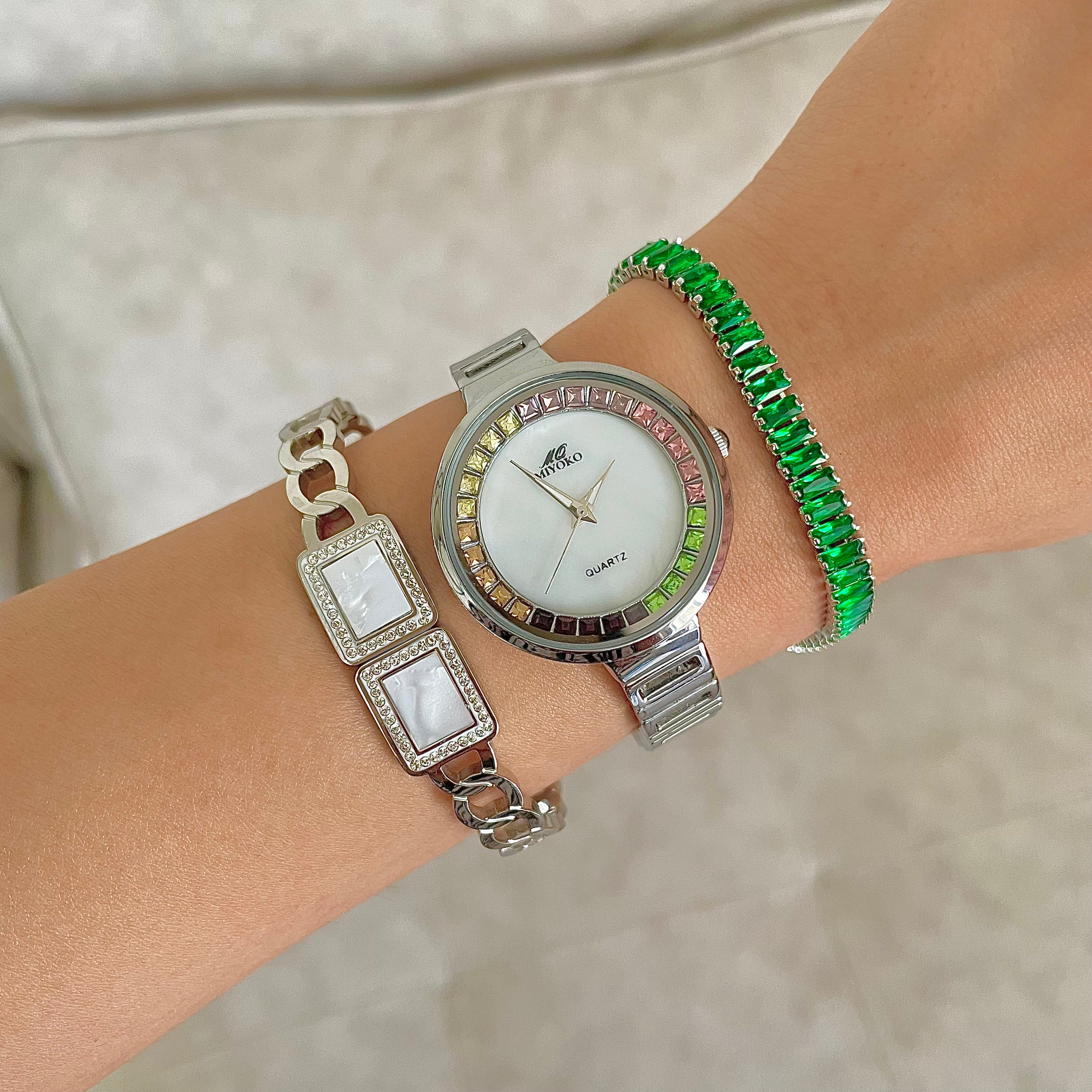Rainbow Silver Set – Miyoko Watches