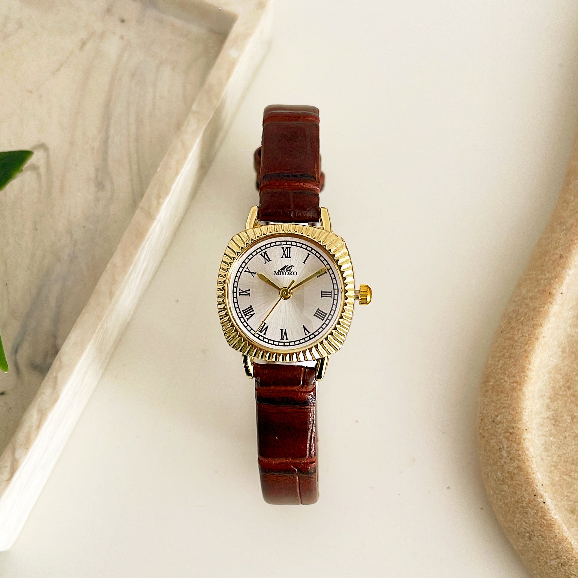 Brown Imperium Leather Watch – Miyoko Watches