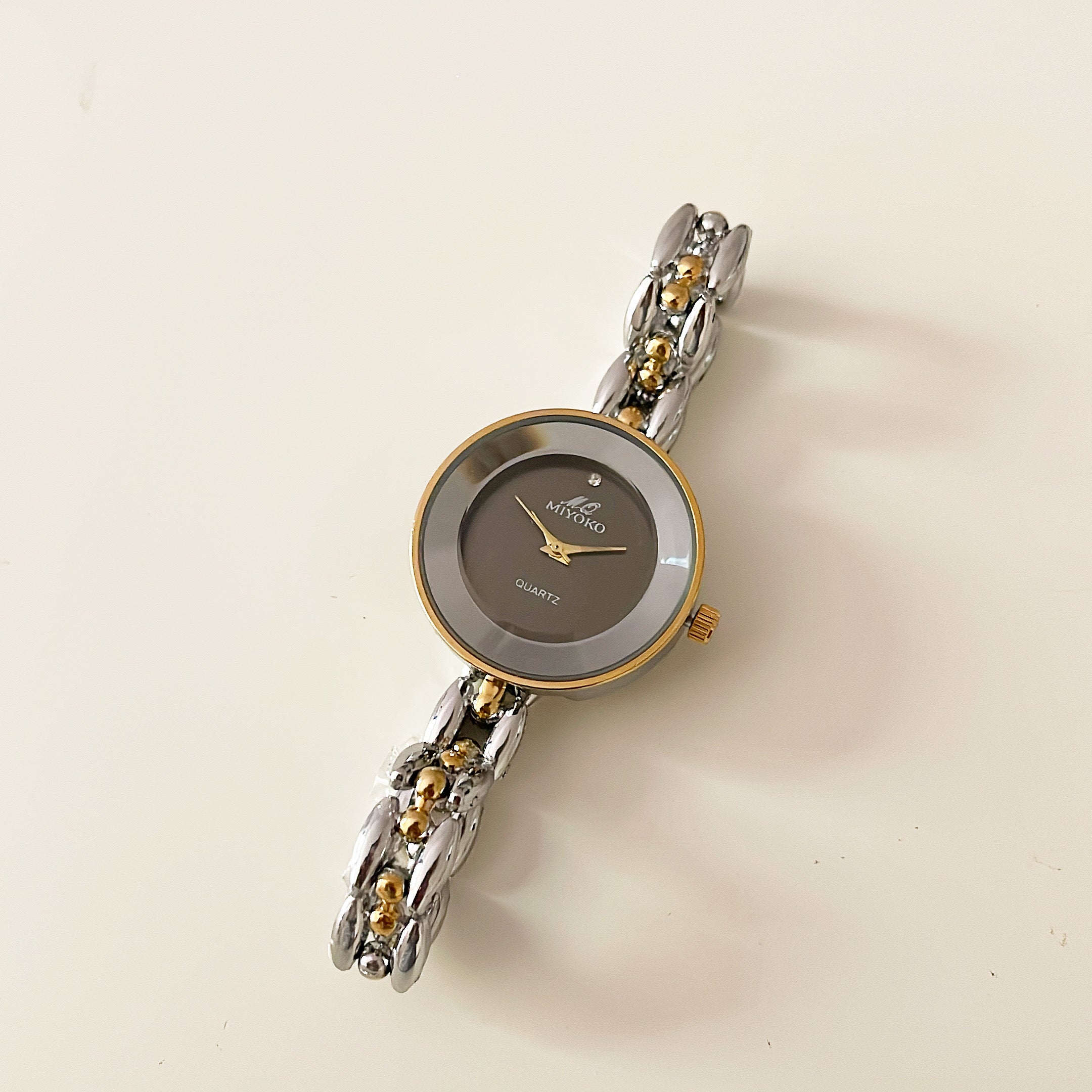 Mixed Black Chic Metal Watch – Miyoko Watches