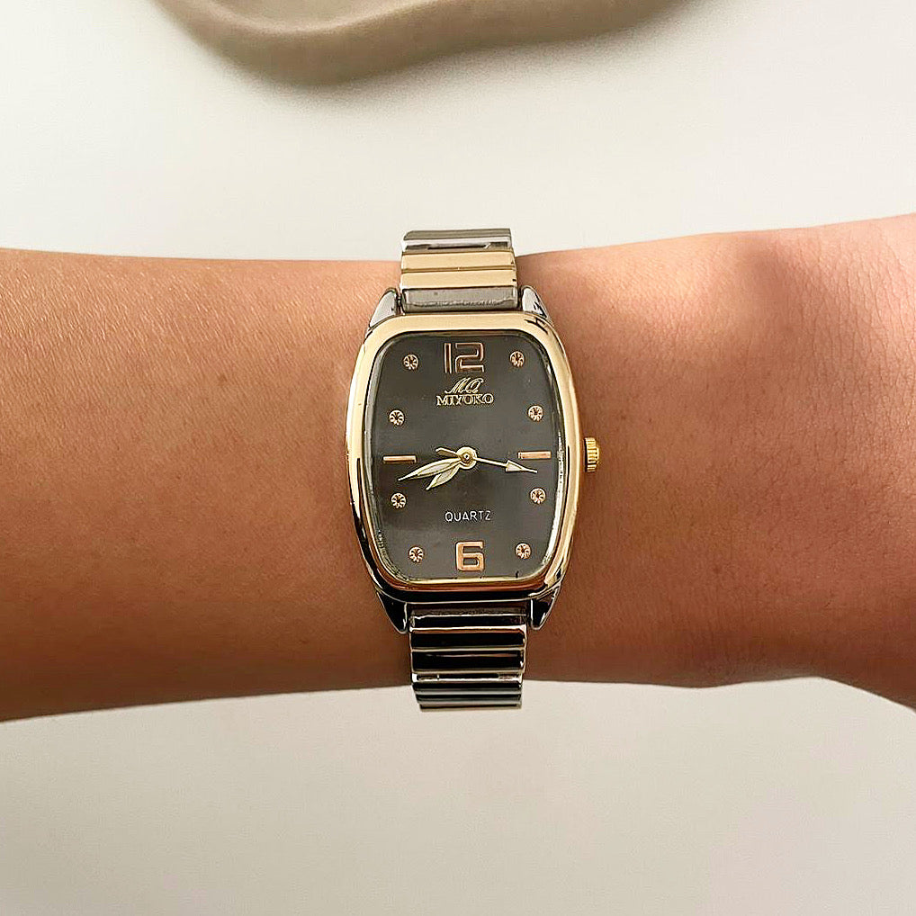 Mixed Black Vienna Metal Watch – Miyoko Watches
