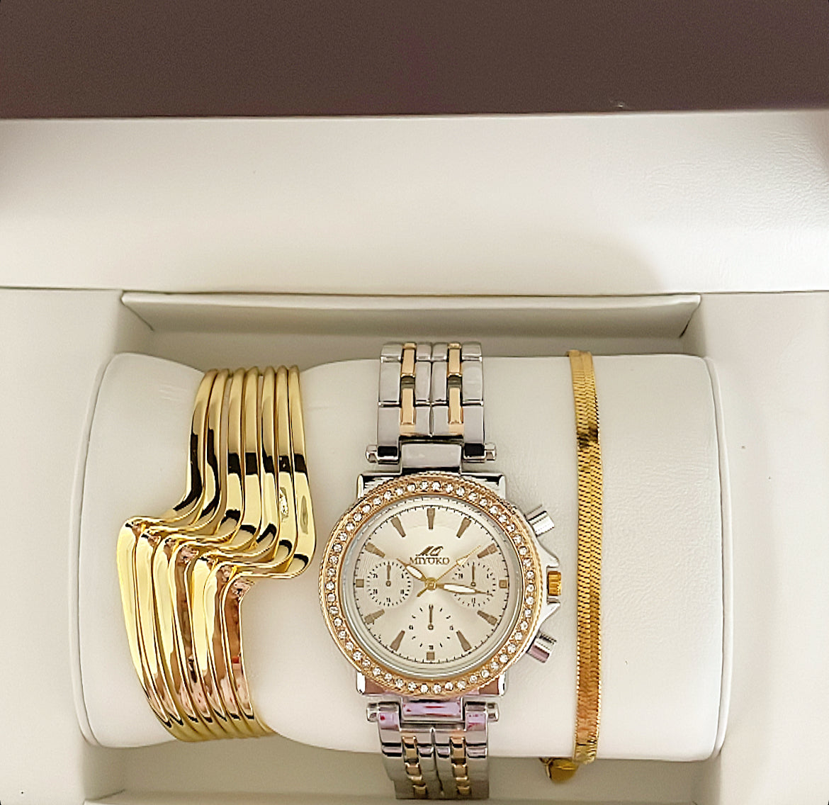 Gold and silver Ancient Set – Miyoko Watches