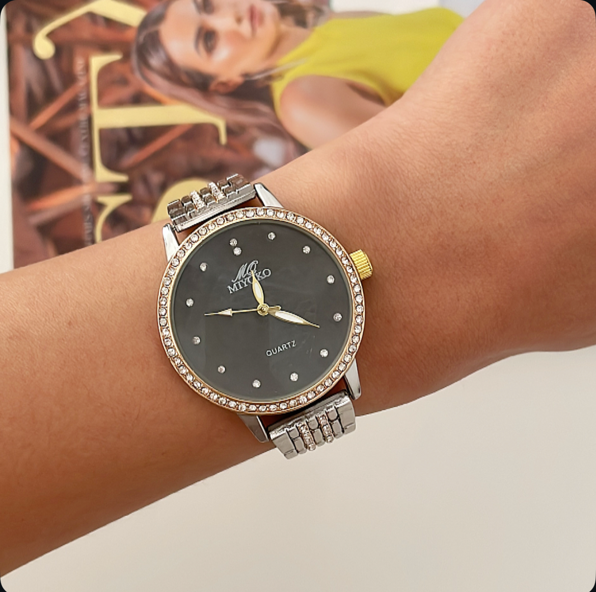 Mixed Black Earth Planet Metal Watch – Miyoko Watches