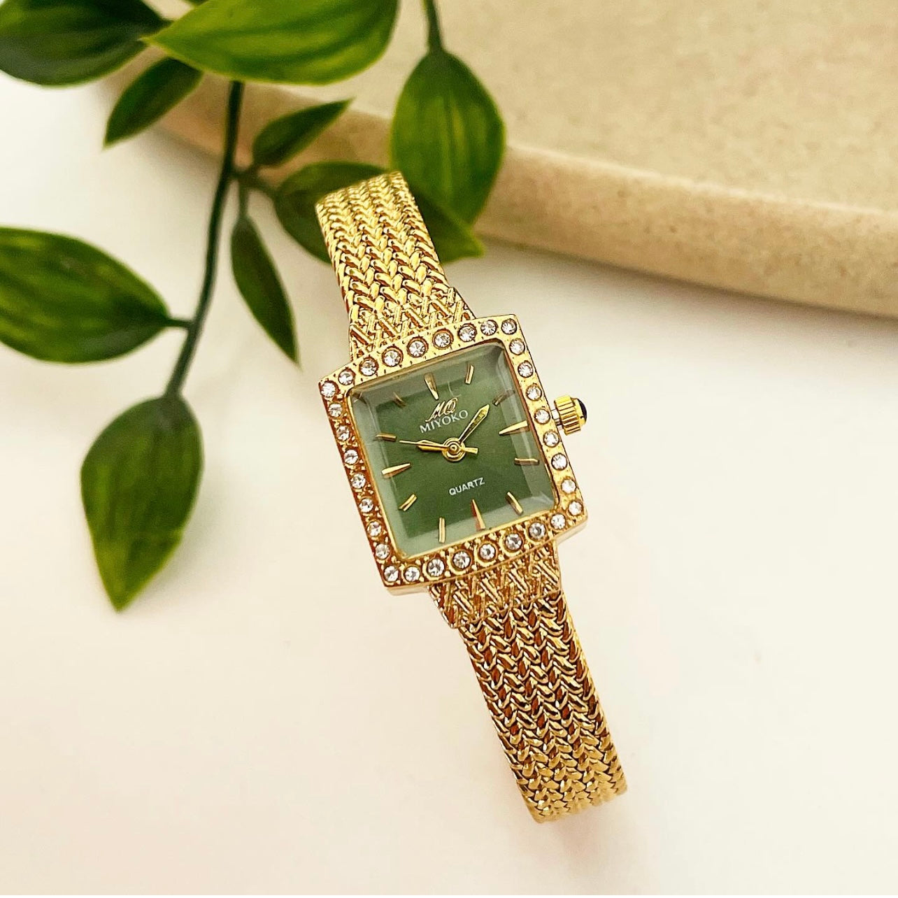 Gold X Green Nostalgia Metal Watch – Miyoko Watches