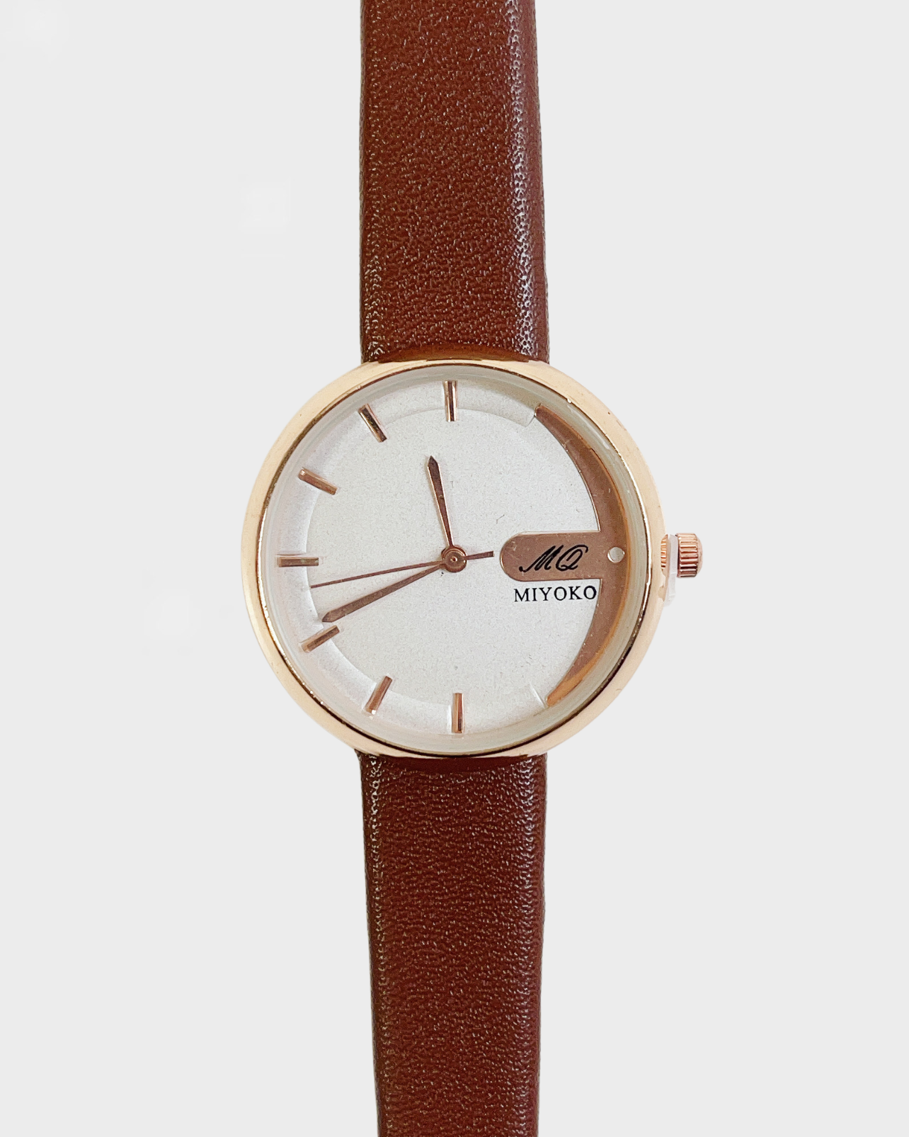 Brown White Holy Leather Watch – Miyoko Watches