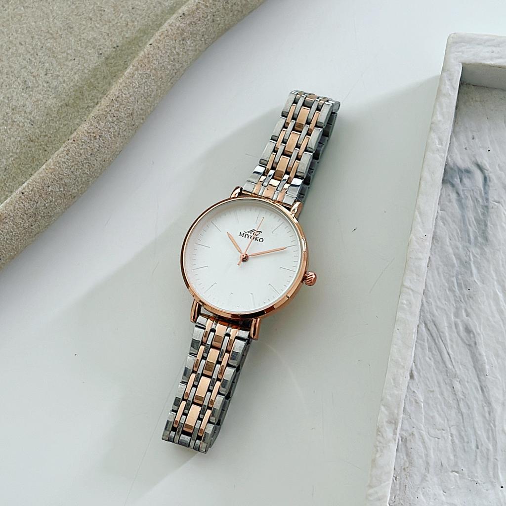 Mixed White Innovative Metal Watch – Miyoko Watches